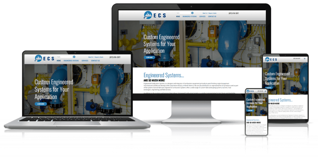 ECS Launches Newly Expanded Website | Engineered Combustion Systems